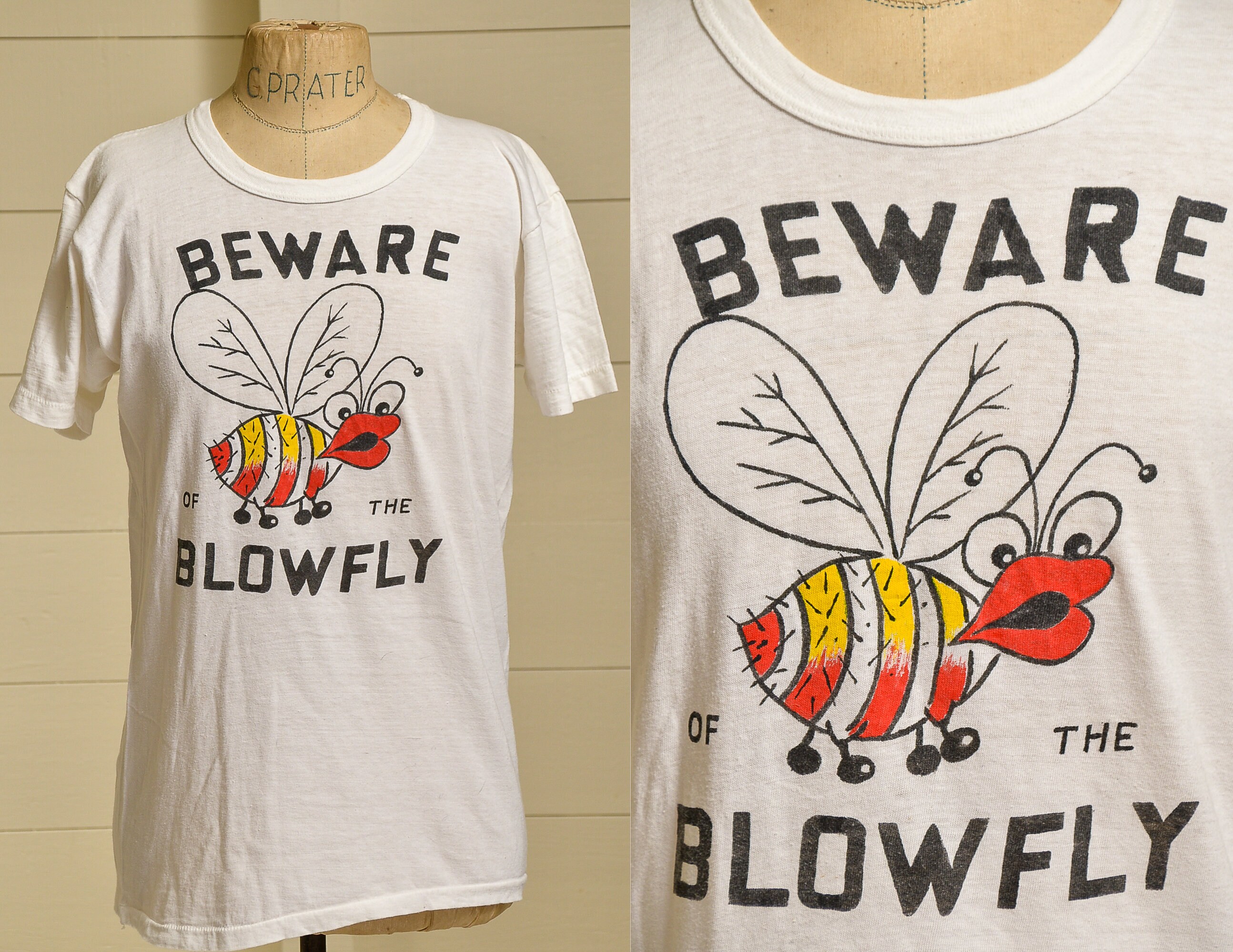 1970s Clarence Reid Blowfly Beware of the Blowfly White Cotton | Etsy
