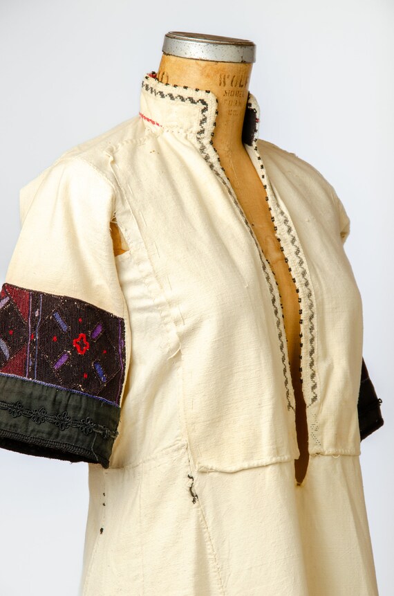 Antique Balkan Folk Dress Embroidered Handmade Bavari… - Gem