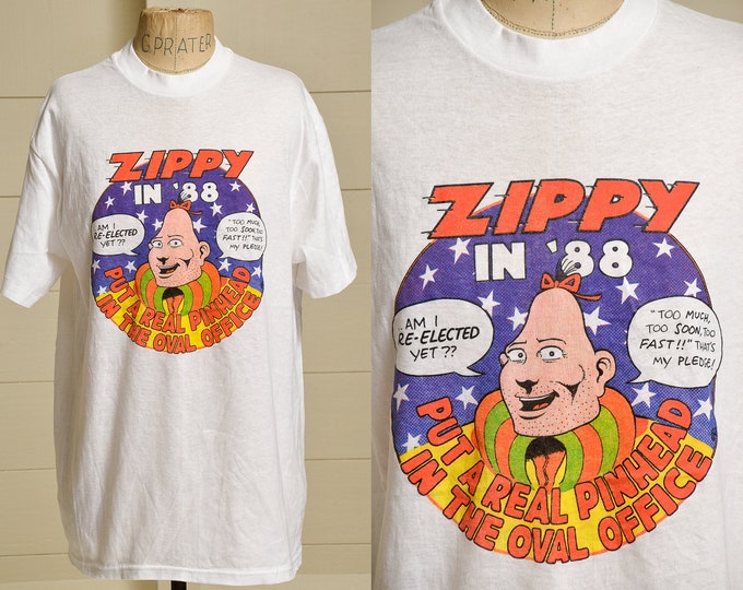 80s Zippy the Pinhead Bill Griffith Comic Book Tee - Etsy
