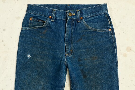 1960s LEE Riders High Waist Jeans Made in USA Dark Bl… - Gem