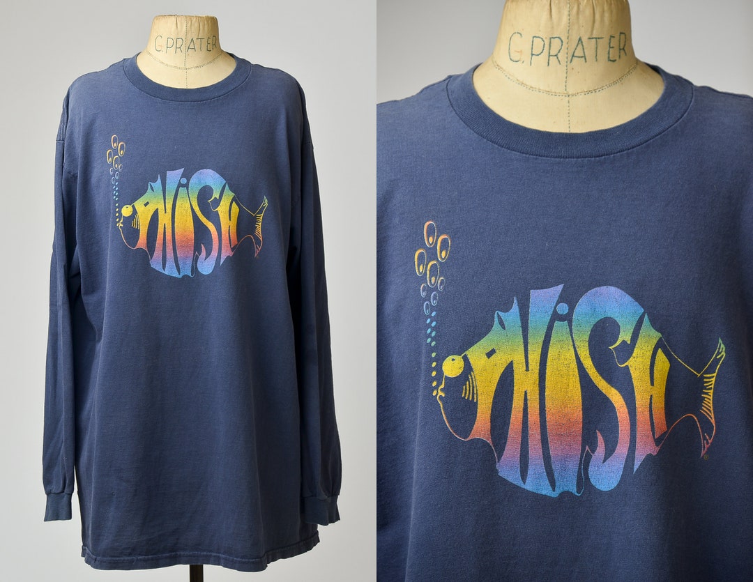 90 Phish Long Sleeve Classic Logo Blue Cotton T Shirt - Etsy