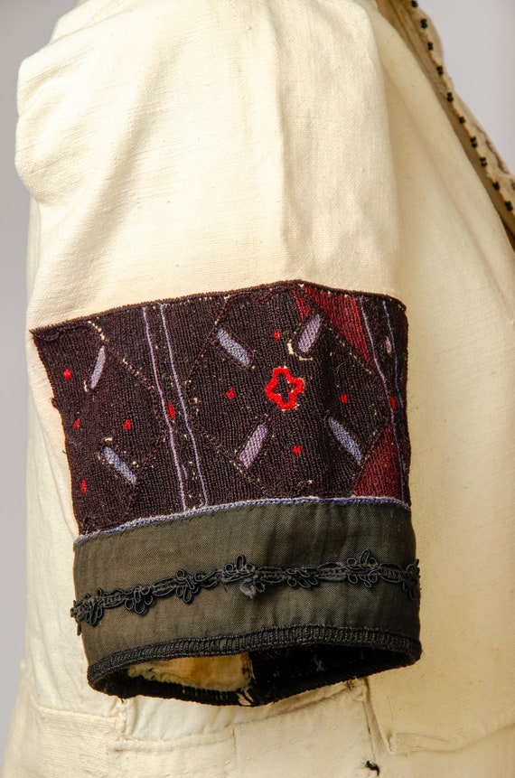 Antique Balkan Folk Dress Embroidered Handmade Bavari… - Gem