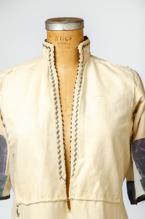 Antique Balkan Folk Dress Embroidered Handmade Bavari… - Gem