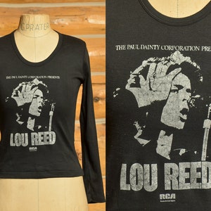 1970s Lou Reed Paul Dainty Presents Long Sleeve Black Cotton T Shirt - Etsy