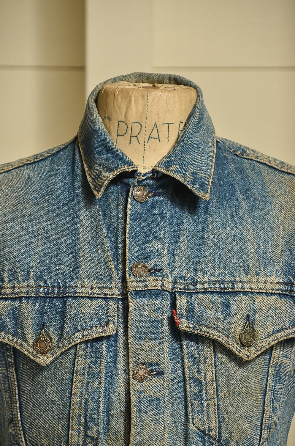 80s Levis Jean Vest Hand Painted Hesher Metal Vest - Etsy
