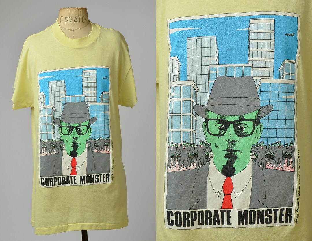 1980s Stanley Desantis Corporate Monster Frankestein T Shirt - Etsy
