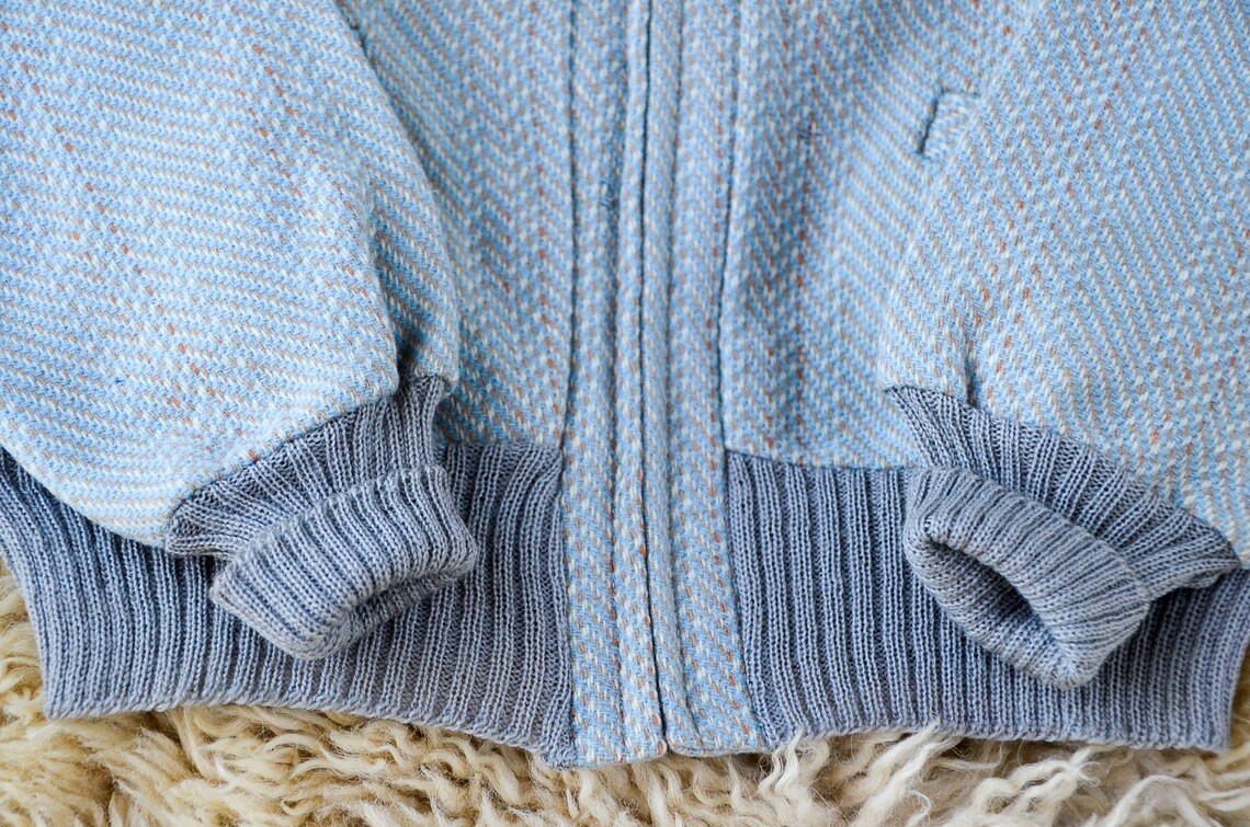 1950s Deadstock Wool Ricky Jacket Blue Plaid Brunswick Bomber - Etsy