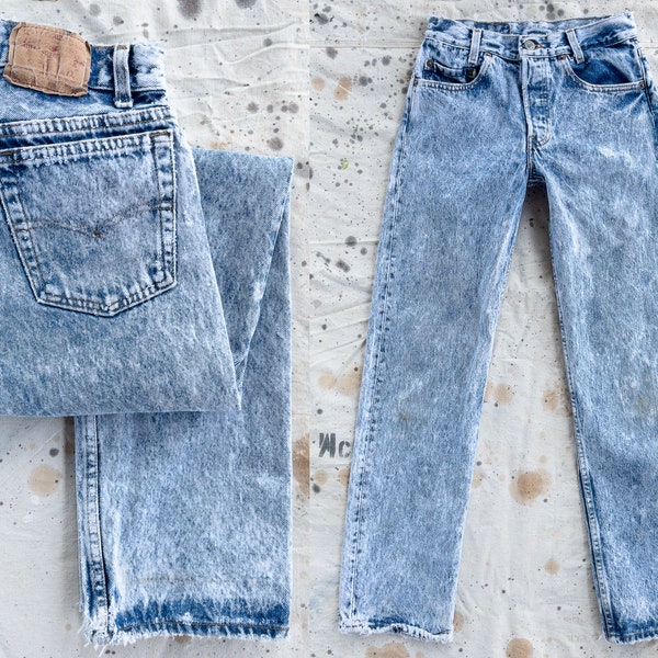 Mens 80s Acid Washed Jeans - Etsy
