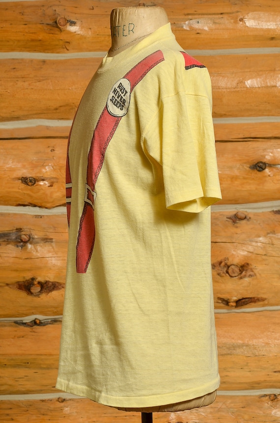 1978 Neil Young Rust Never Sleeps Yellow Cotton Hippi… - Gem