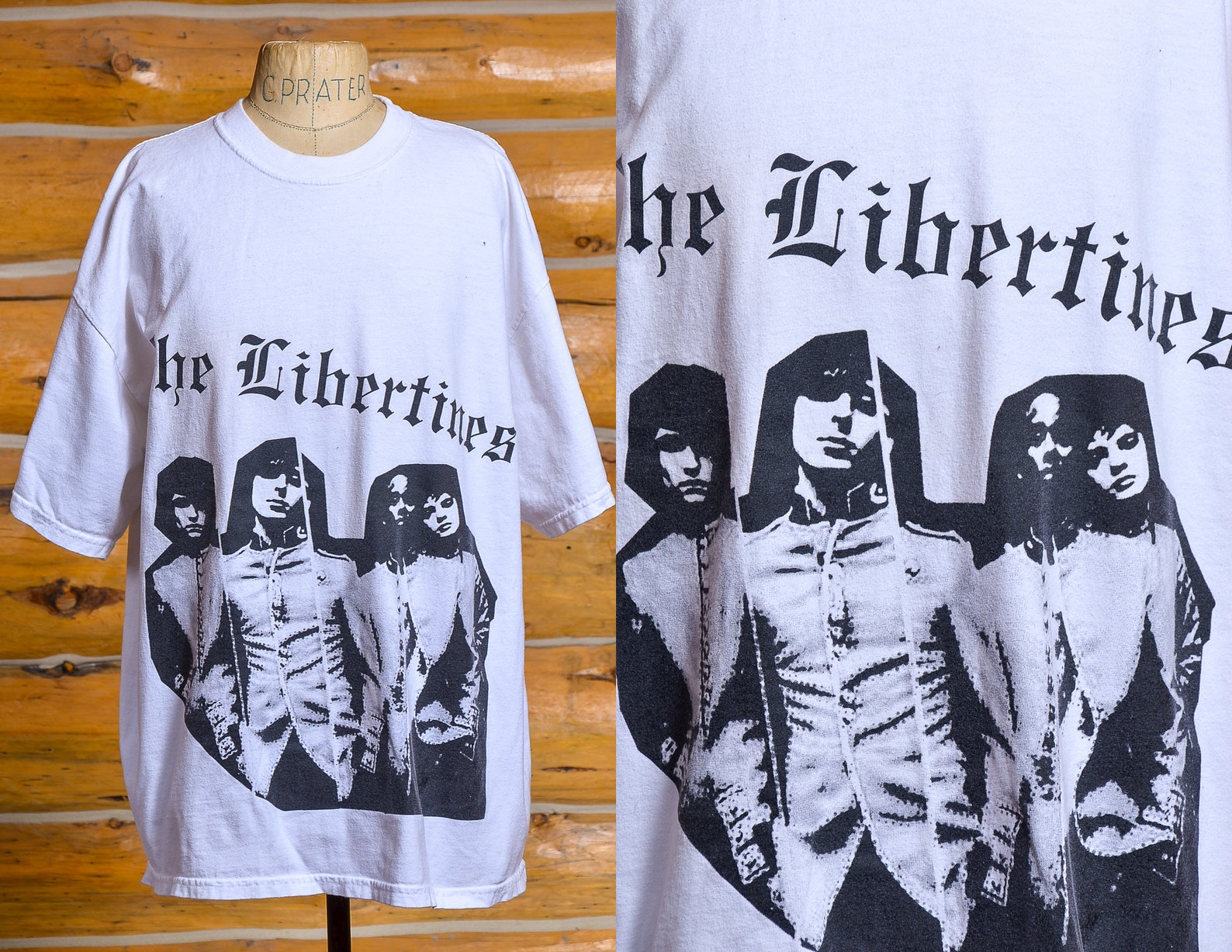 Vintage The Libertines British Rock White Cotton T Shirt Etsy