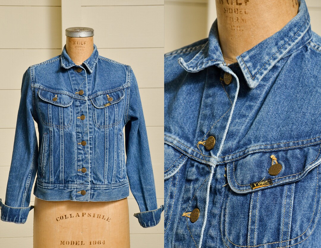 Vintage Lee Jean Jacket Blue Denim Western Ranch Hand Jean Jacket - Etsy
