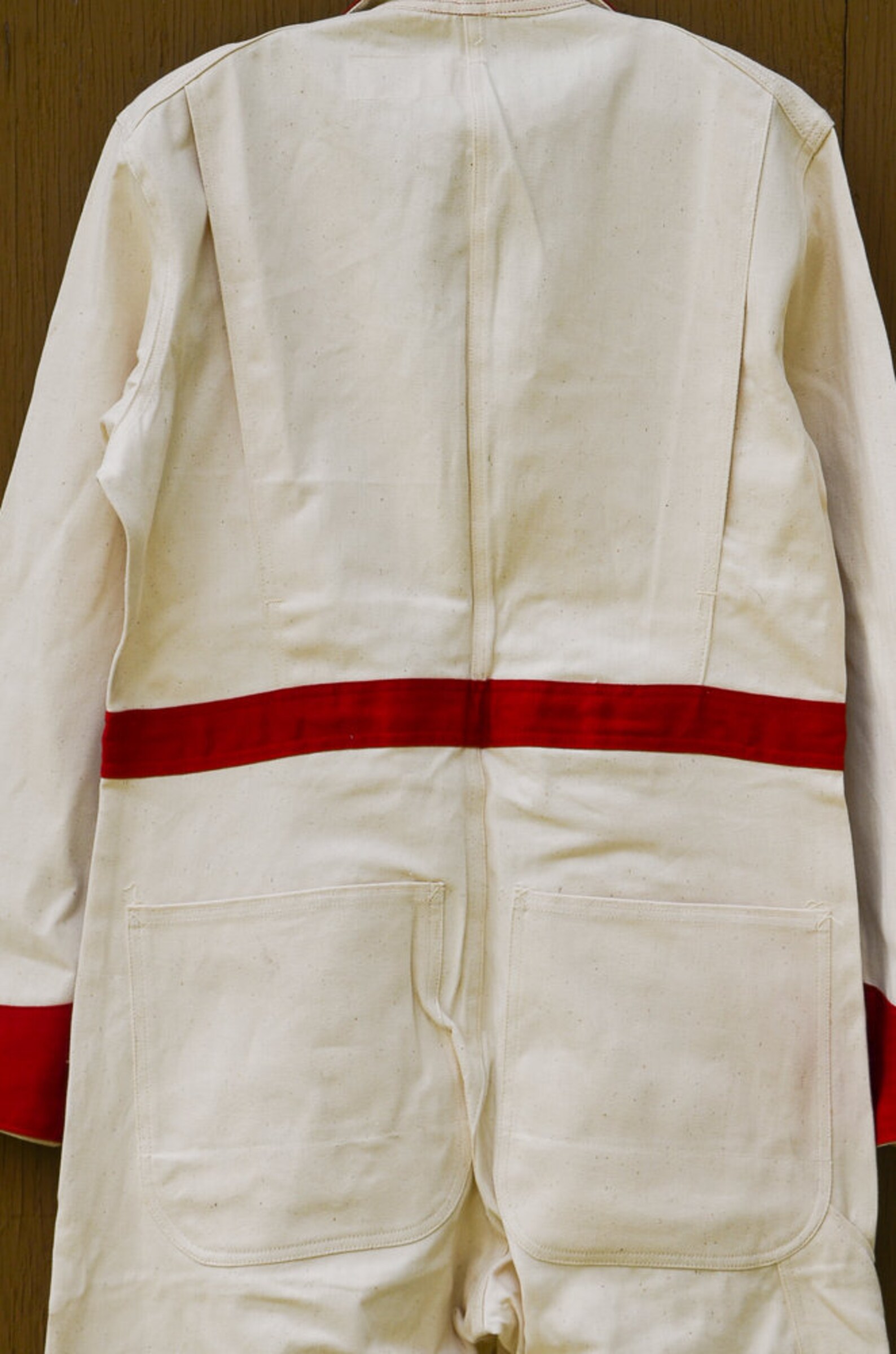 Vintage Mechanics Jumpsuit Herringbone Denim Deadstock Union Made Red ...