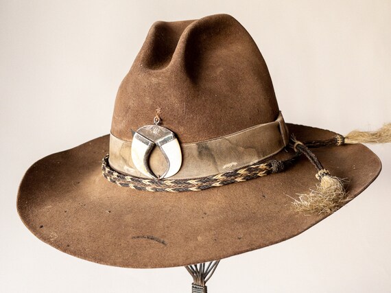 VTG 90s Country Gentleman Vented Weaved Straw Outback Hat One Size USA ...