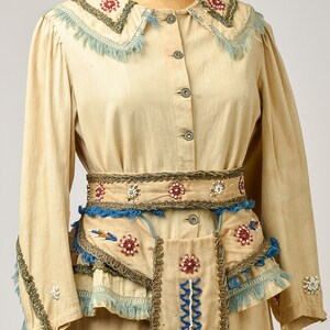 1800s Native American School Uniform Twill Cotton Hand Beaded Cree ...