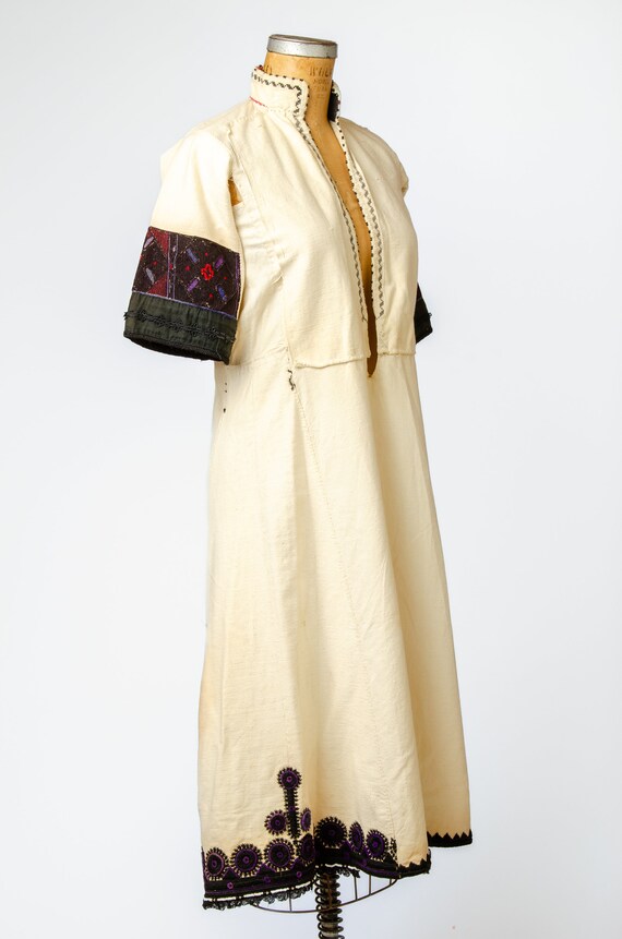 Antique Balkan Folk Dress Embroidered Handmade Bavari… - Gem