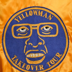 1980s Yellowman Tour Jacket Rare Early Rasta Yellow Satin Jacket - Etsy