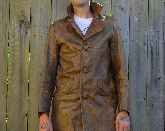 1950s Russian Mafia Hitman Leather Jacket - Etsy