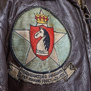 1960s Rare USMC Marine Corp Rare G-1 Flight Jacket MCAS Quantico ...