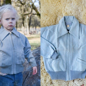 1950s Deadstock Wool Ricky Jacket Blue Plaid Brunswick Bomber Jacket ...