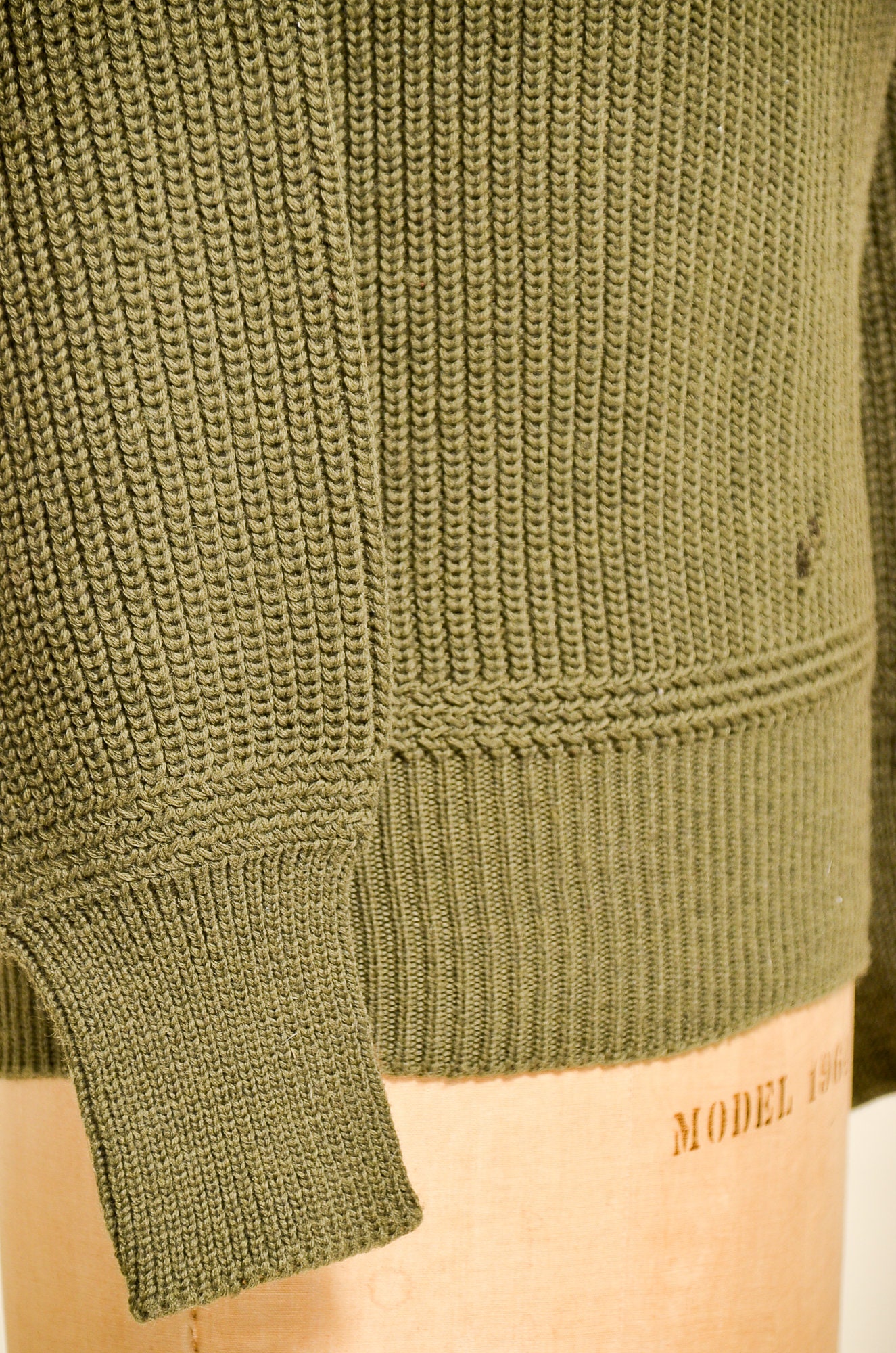 1940s Deck Wool Sweater Army Green Knit Mock Turtleneck WWll | Etsy