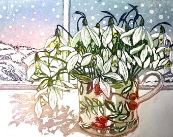 Sally Winter Original Etchings by SallyWinterEtchings on Etsy