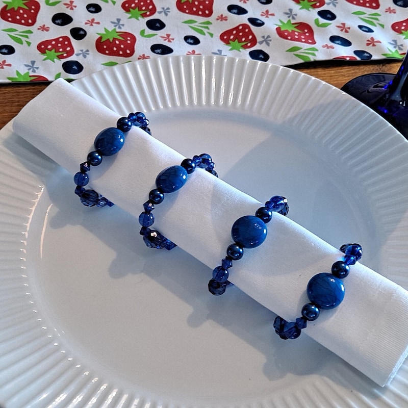 Blue Napkins - Etsy