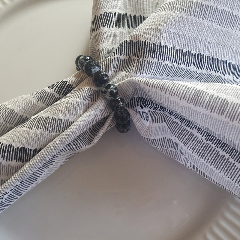 Black Napkin Ring - Etsy