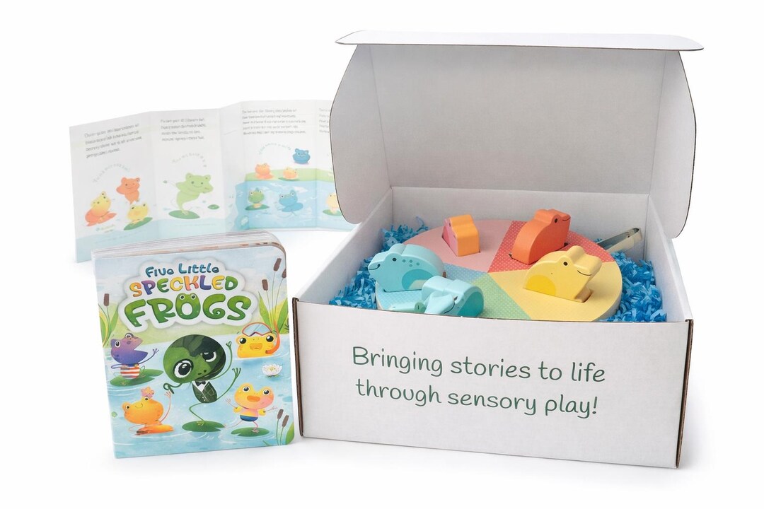 Five Little Speckled Frogs Sensory Kit | Book-to-play™ Toddler Toy - Etsy