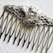 Silver Wolf Haircomb | Goth Steampunk Hair Comb | Vintage Look ...