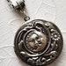 Moon Face Locket | Magical Sun Necklace | Silver Rose Flower Jewelry ...