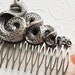 Silver Snake Haircomb Thick Coil Snake Halloween Gothic - Etsy