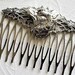 Silver Wolf Haircomb | Goth Steampunk Hair Comb | Vintage Look ...