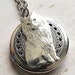 Silver Cat Locket | Kitty Cat Necklace | Animal Necklace | Silver Pet ...