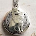 Silver Cat Locket | Kitty Cat Necklace | Animal Necklace | Silver Pet ...