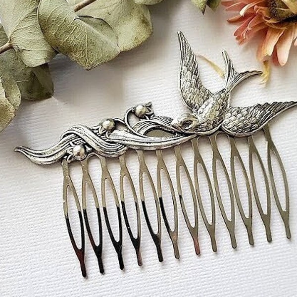 Bird Hair Comb - Etsy
