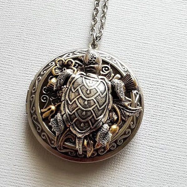 Large Silver Locket - Etsy