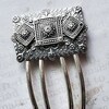 Silver Snake Haircomb Thick Coil Snake Halloween Gothic Grunge Fashion ...