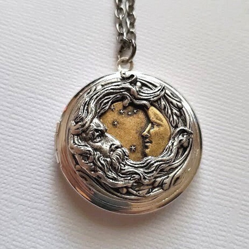 Moon Locket - Etsy