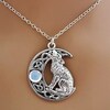 Silver Cat Locket | Kitty Cat Necklace | Pine Tree Jewelry | Sterling ...