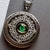 Dragon Eye Locket Green Eye Vintage Necklace Fire Gold Pill Box or ...