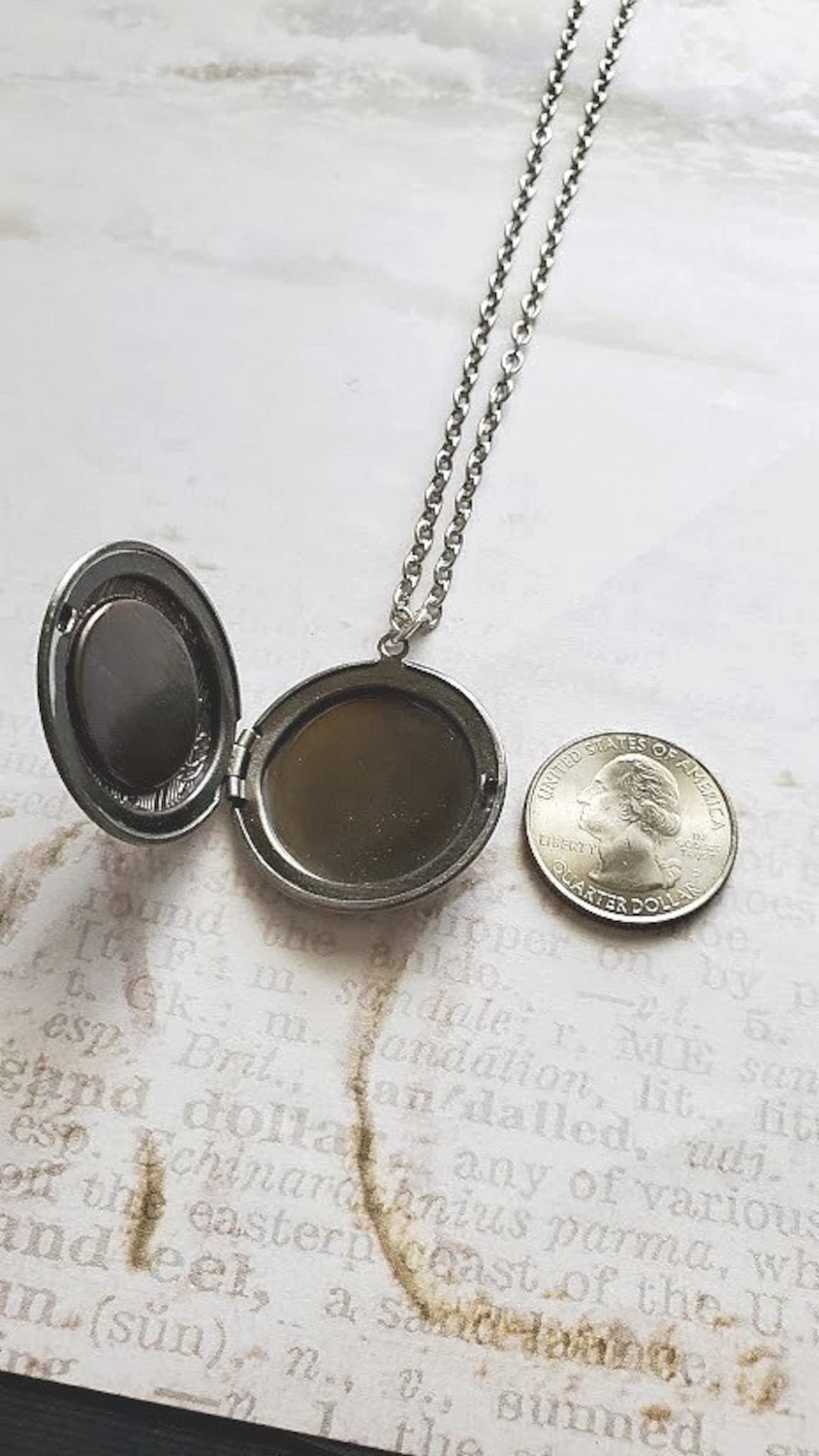 Luna Moth Necklace Lunar Cycle Locket Crescent Moon Locket - Etsy