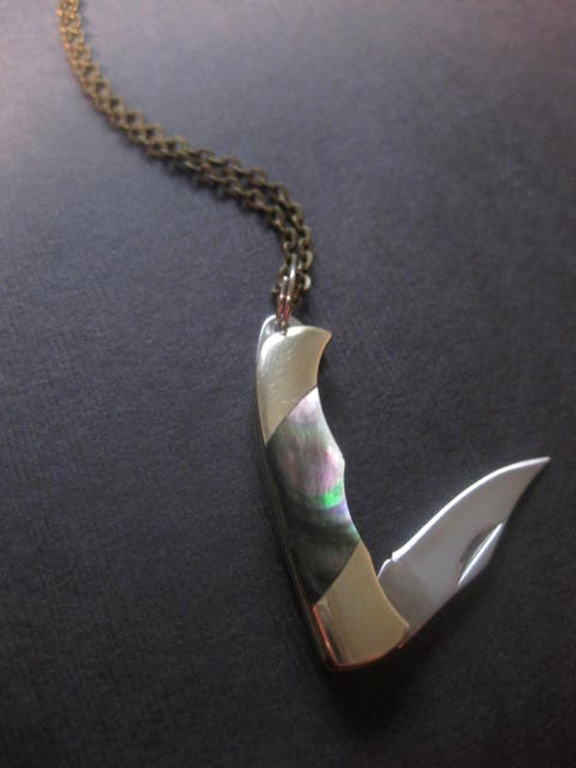 Mini Pocket Knife Necklace Mens Gift Folding Knife - Etsy