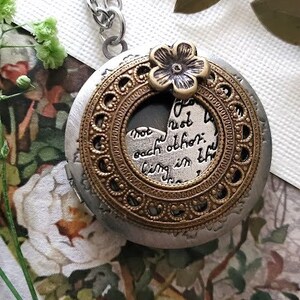 Love Letter Necklace | Art Locket | Script Necklace | Handwriting ...