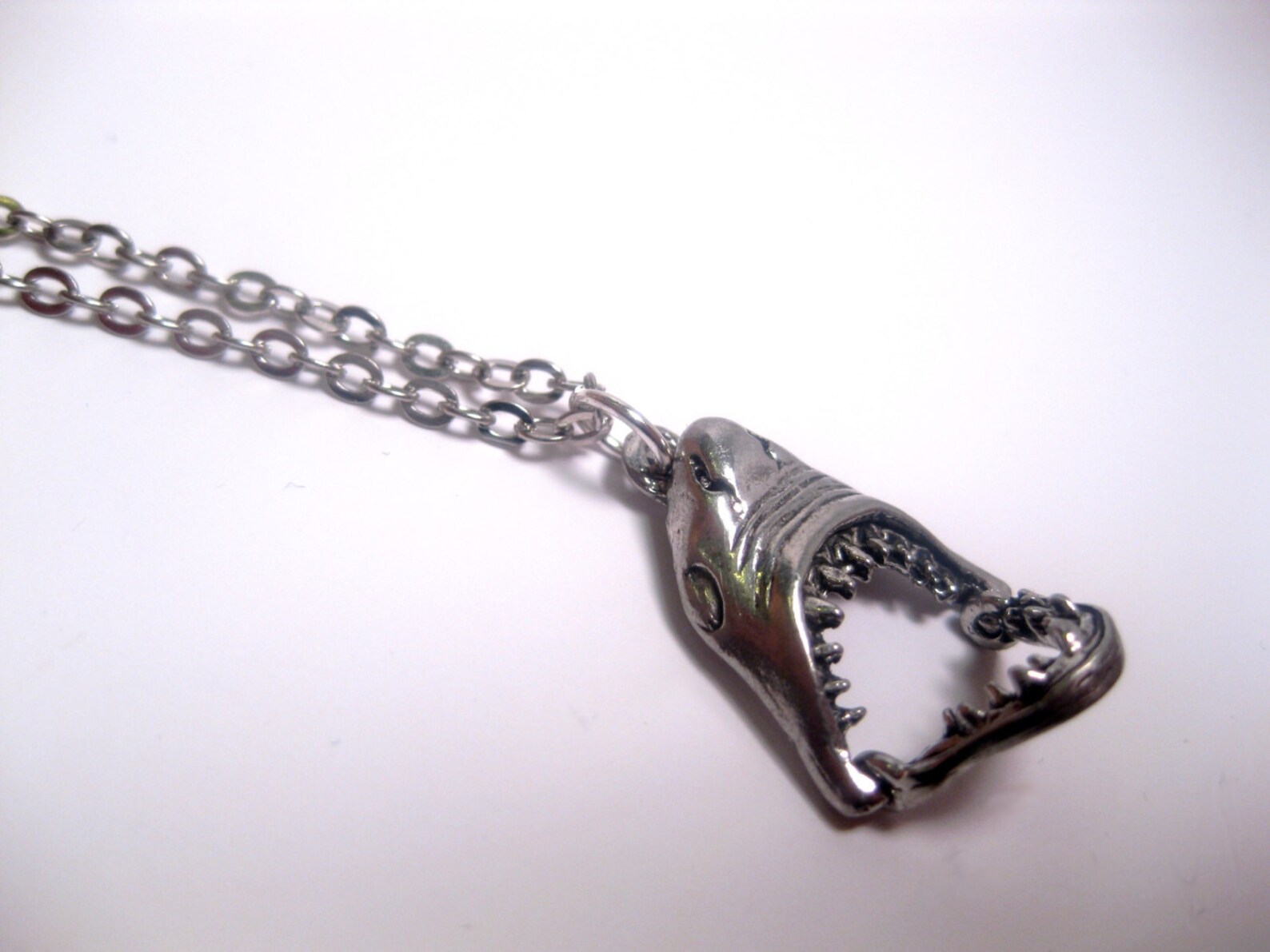 Whale Shark Mouth Necklace Bite Me Charm Shark Teeth Tooth | Etsy