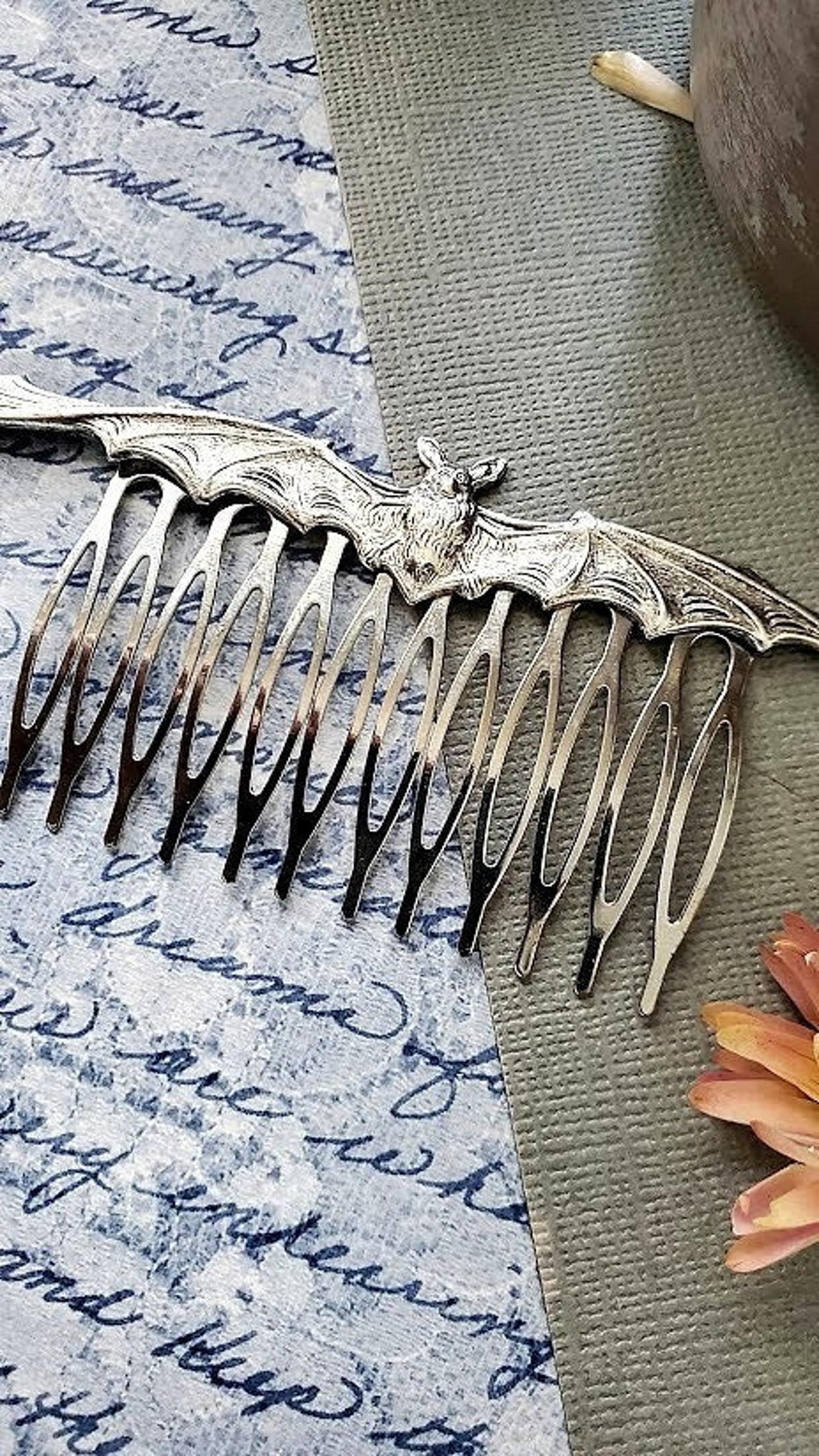 Bat Hair Comb Vampire Bat Haircomb Gothic Hair Accessories - Etsy