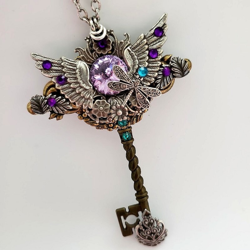 Winged Key - Etsy UK