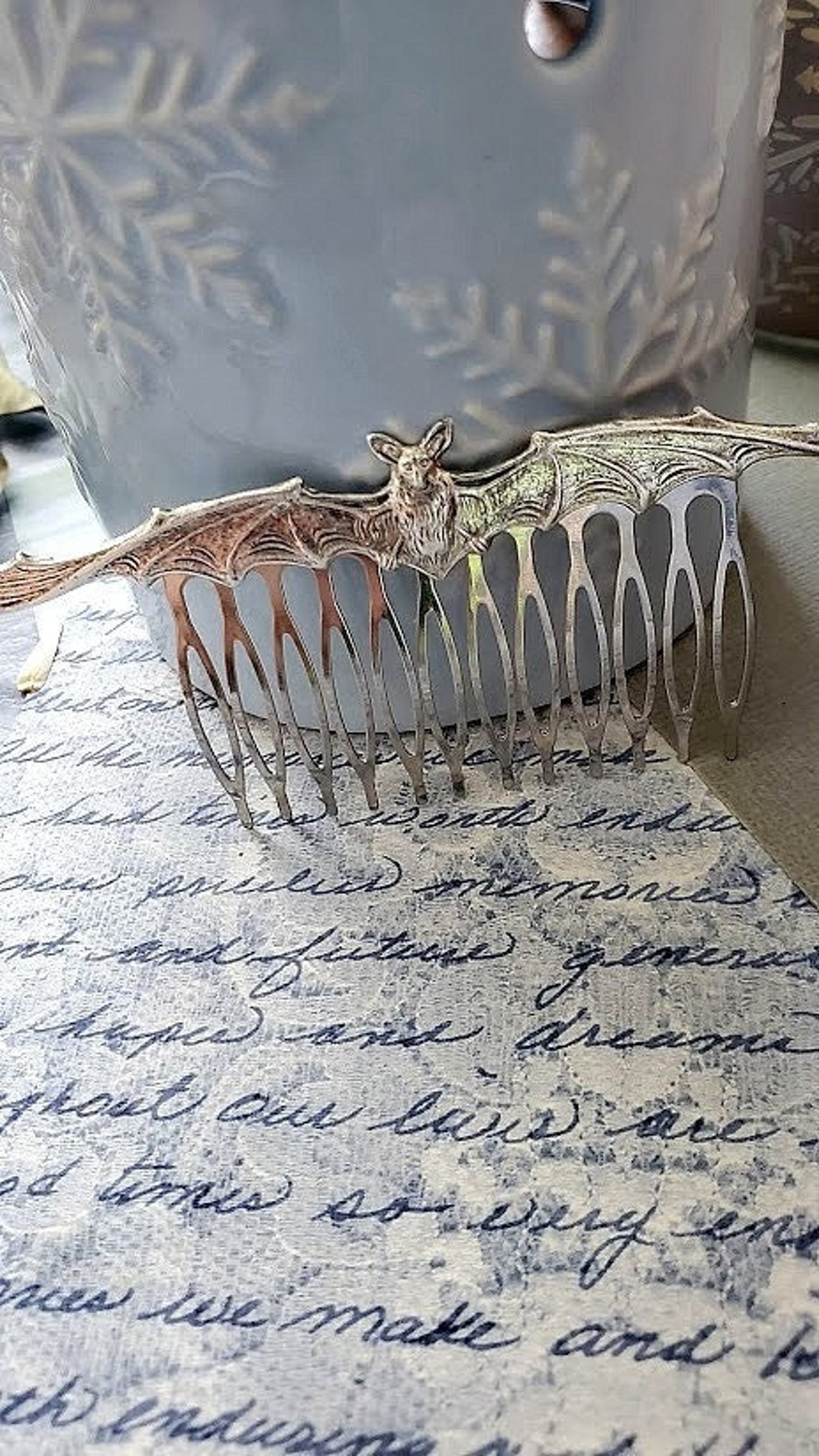 Bat Hair Comb Vampire Bat Haircomb Gothic Hair Accessories - Etsy