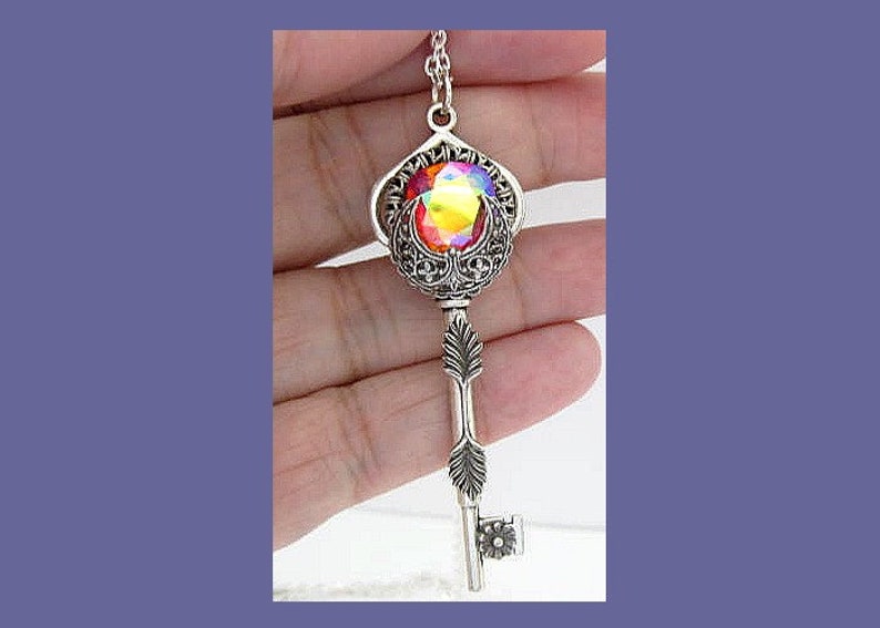 Skeleton Key Necklace Fantasy Magic Necklace Disney Aladdin | Etsy