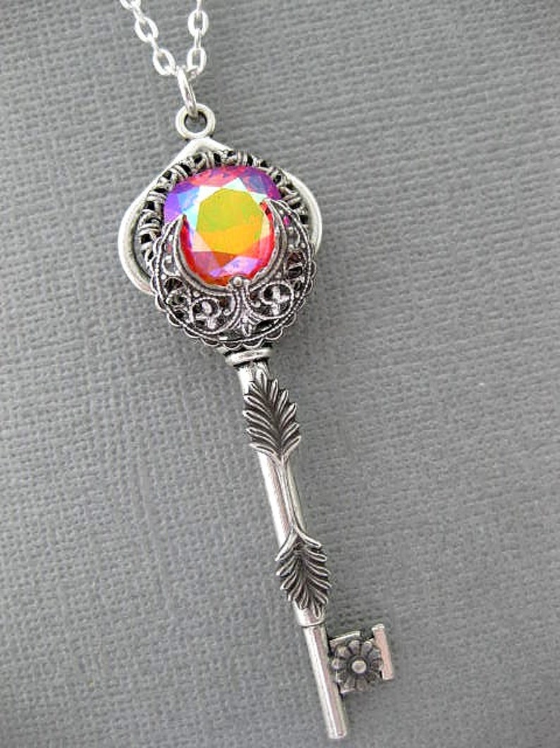 Skeleton Key Necklace Fantasy Magic Necklace Disney Aladdin | Etsy