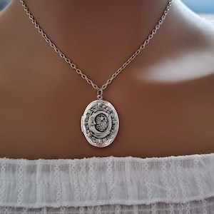 Enchanted Moon Photo Locket Necklace | Starry Sky | Stars Celestial ...